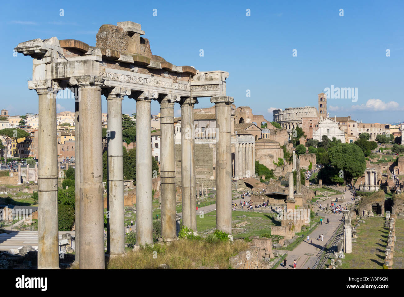 Ruins of Roman Empire in Rome Stock Photo - Alamy