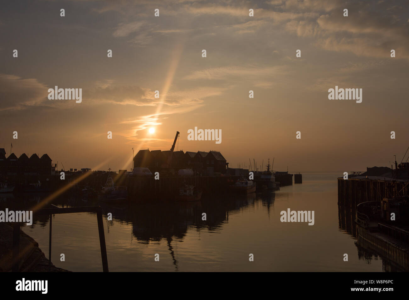 Sunset over Whitstable Pier, Kent, UK Stock Photo - Alamy