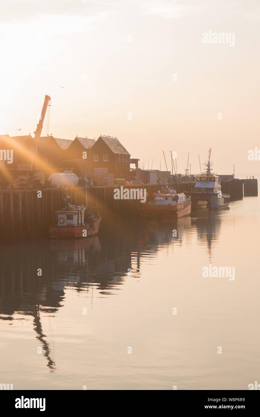 Sunset over Whitstable Pier, Kent, UK Stock Photo - Alamy