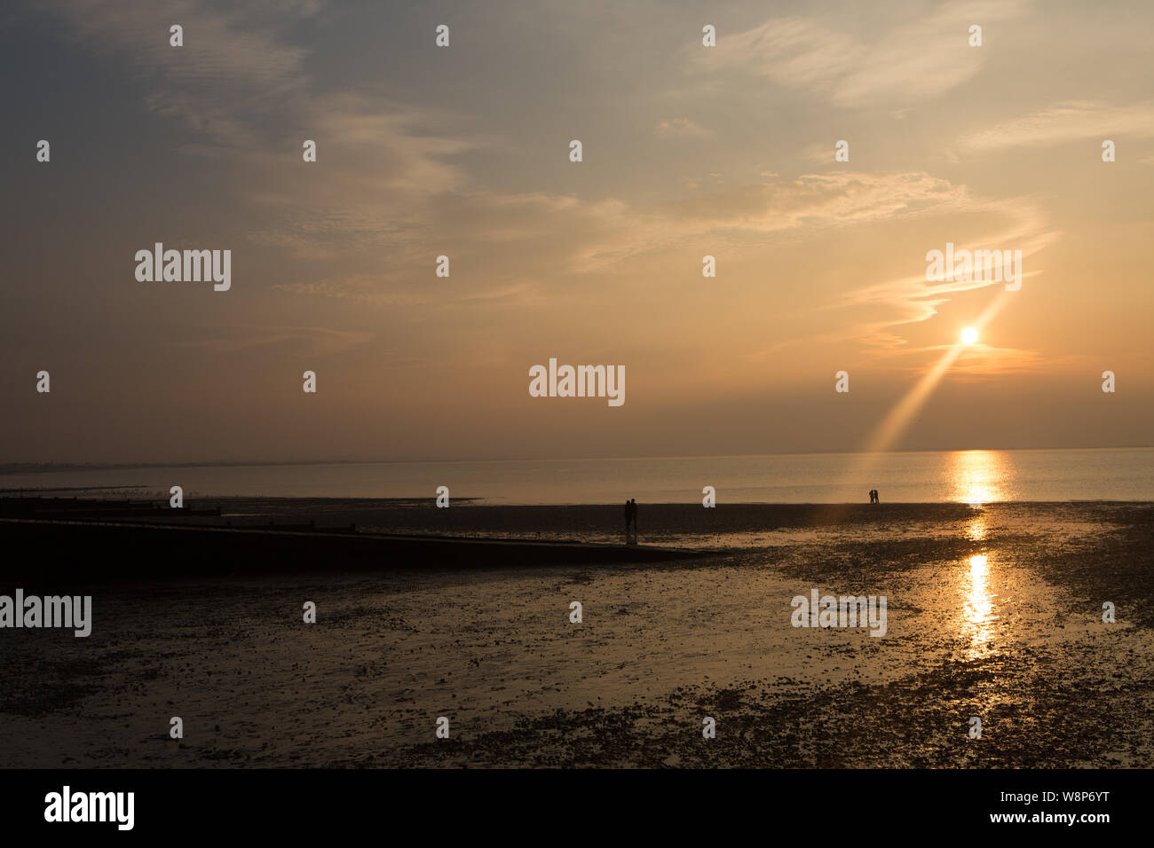 Sunset At Whitstable Beach High Resolution Stock Photography and Images ...