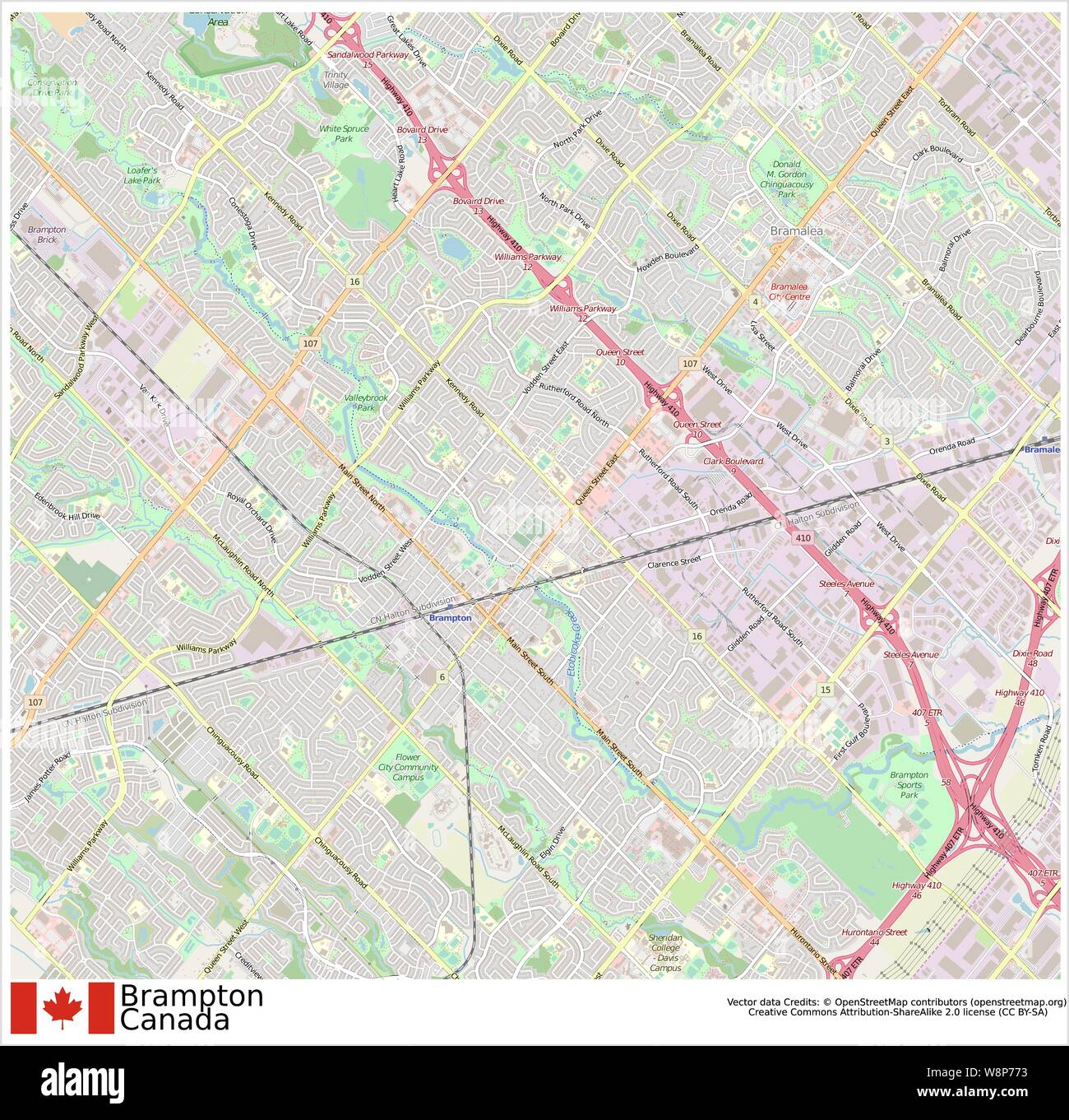 Map Of Cambridge Ontario High Resolution Stock Photography and Images ...