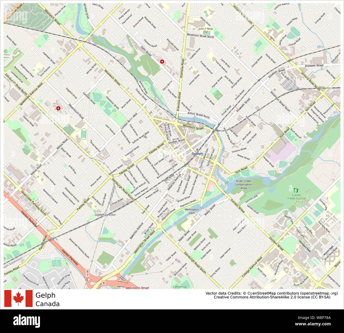 Kitchener Ontario Map High Resolution Stock Photography and Images - Alamy