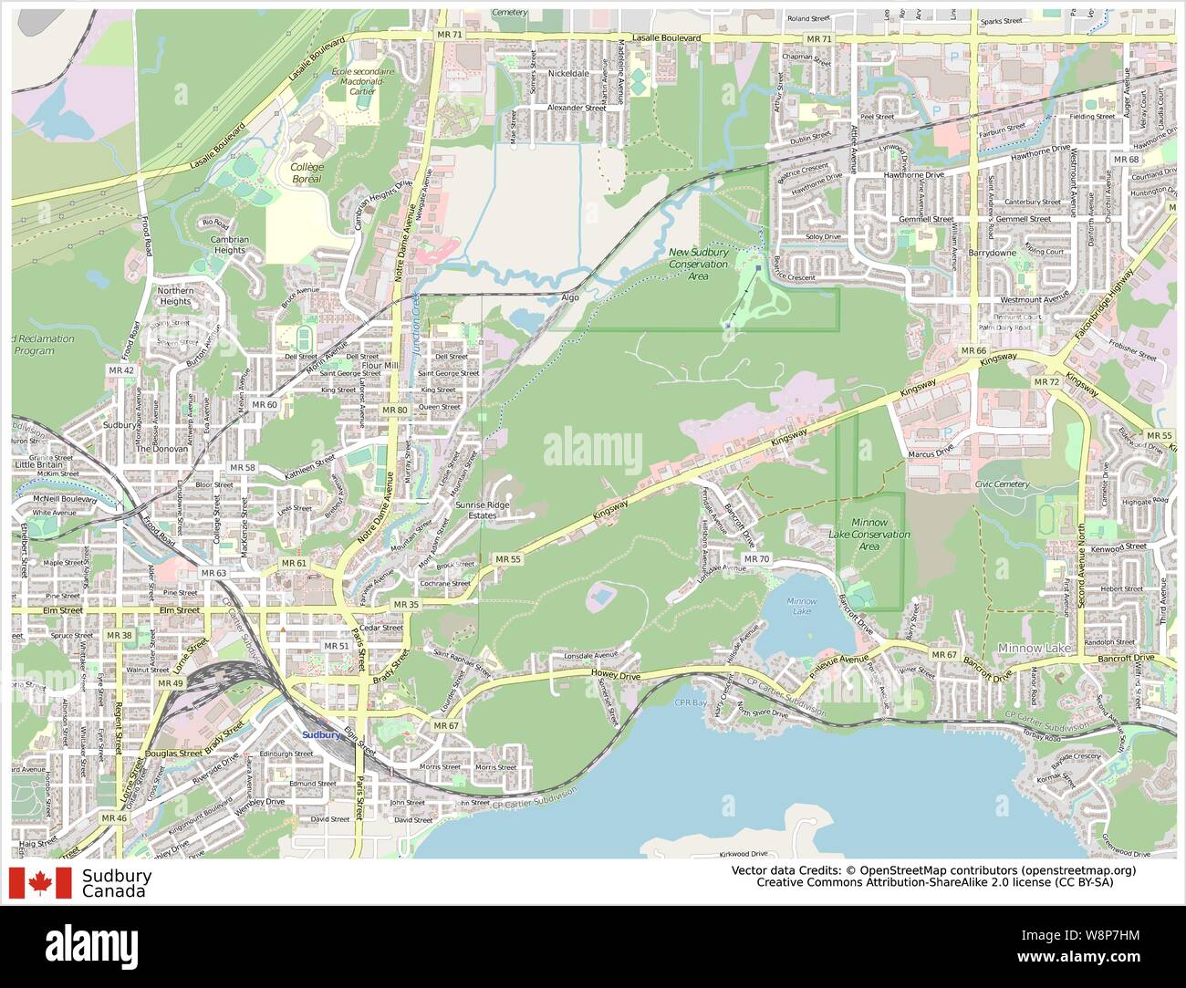 Map Of Sudbury High Resolution Stock Photography and Images - Alamy