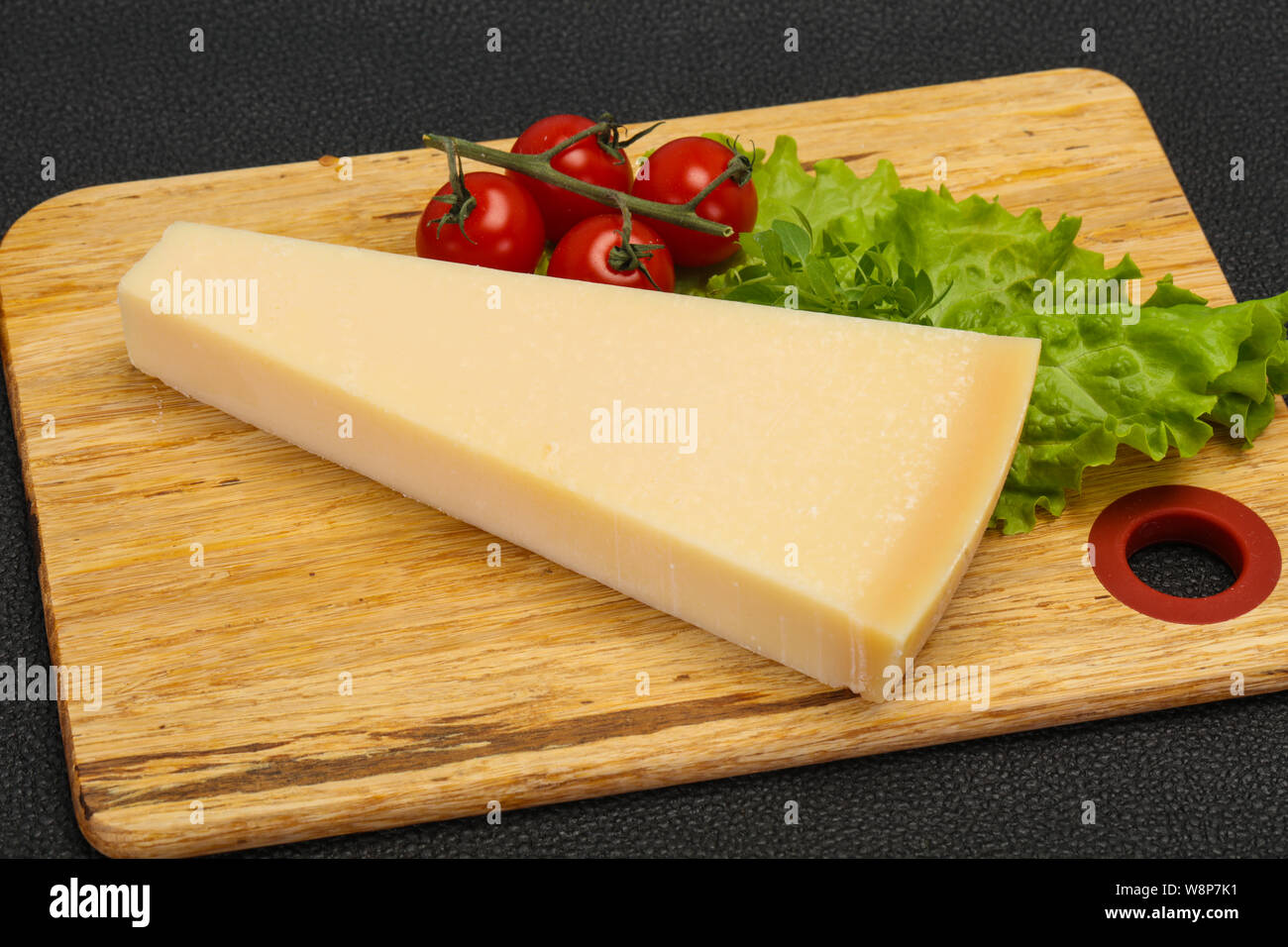 Italian traditional parmesan cheese triangle served salad Stock Photo ...