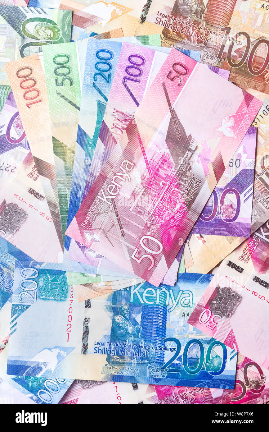 New 2019 Kenyan Shilling bank notes in various denominations Stock ...