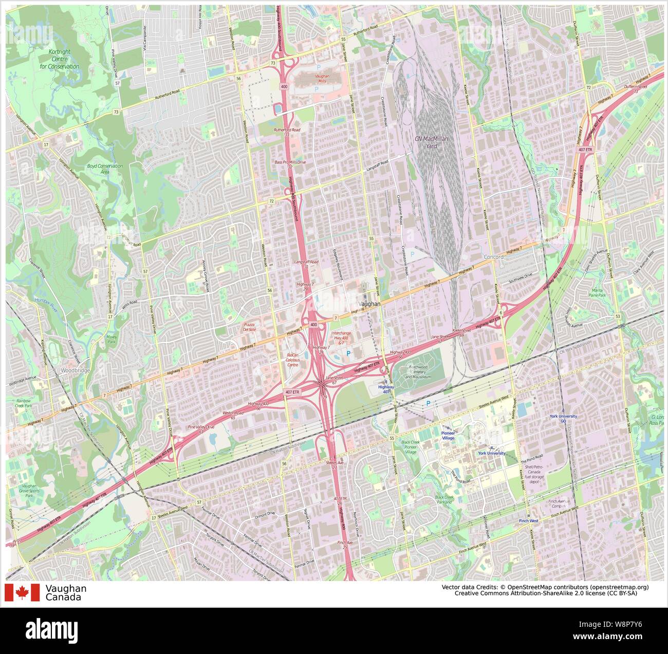 Map of vaughan hi-res stock photography and images - Alamy
