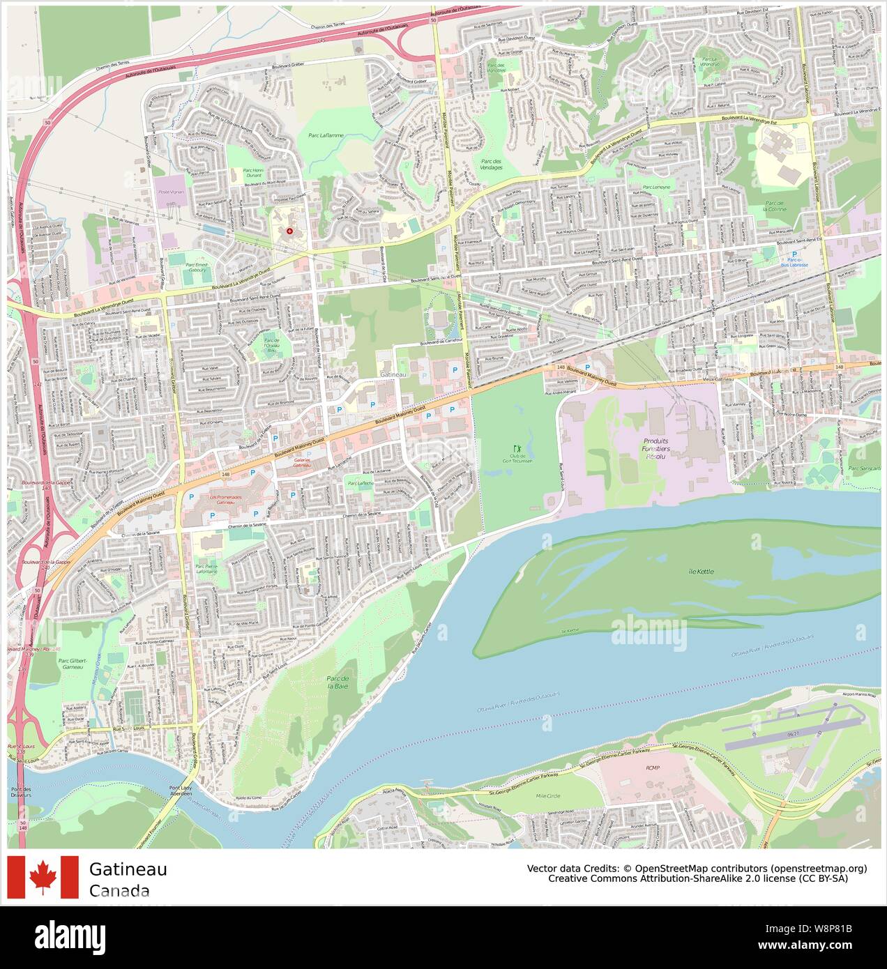 Laval quebec map Stock Vector Images - Alamy