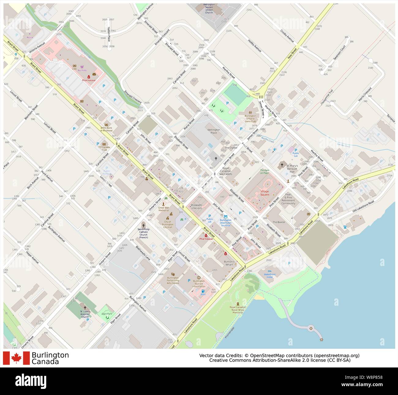 Burlington Ontario Stock Vector Images - Alamy