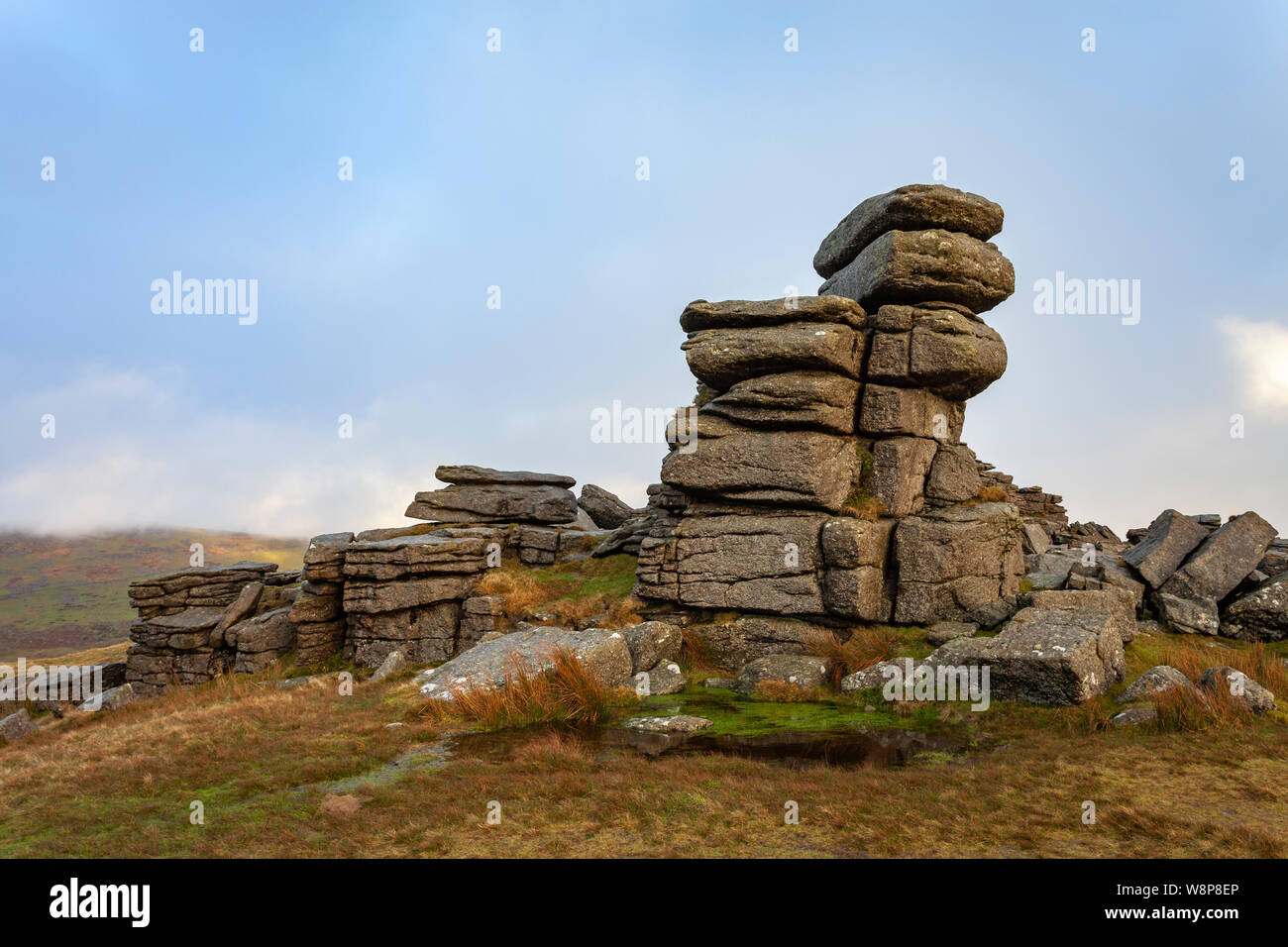 Great Staple Tor on Dartmoor National Park is littered with ancient ...