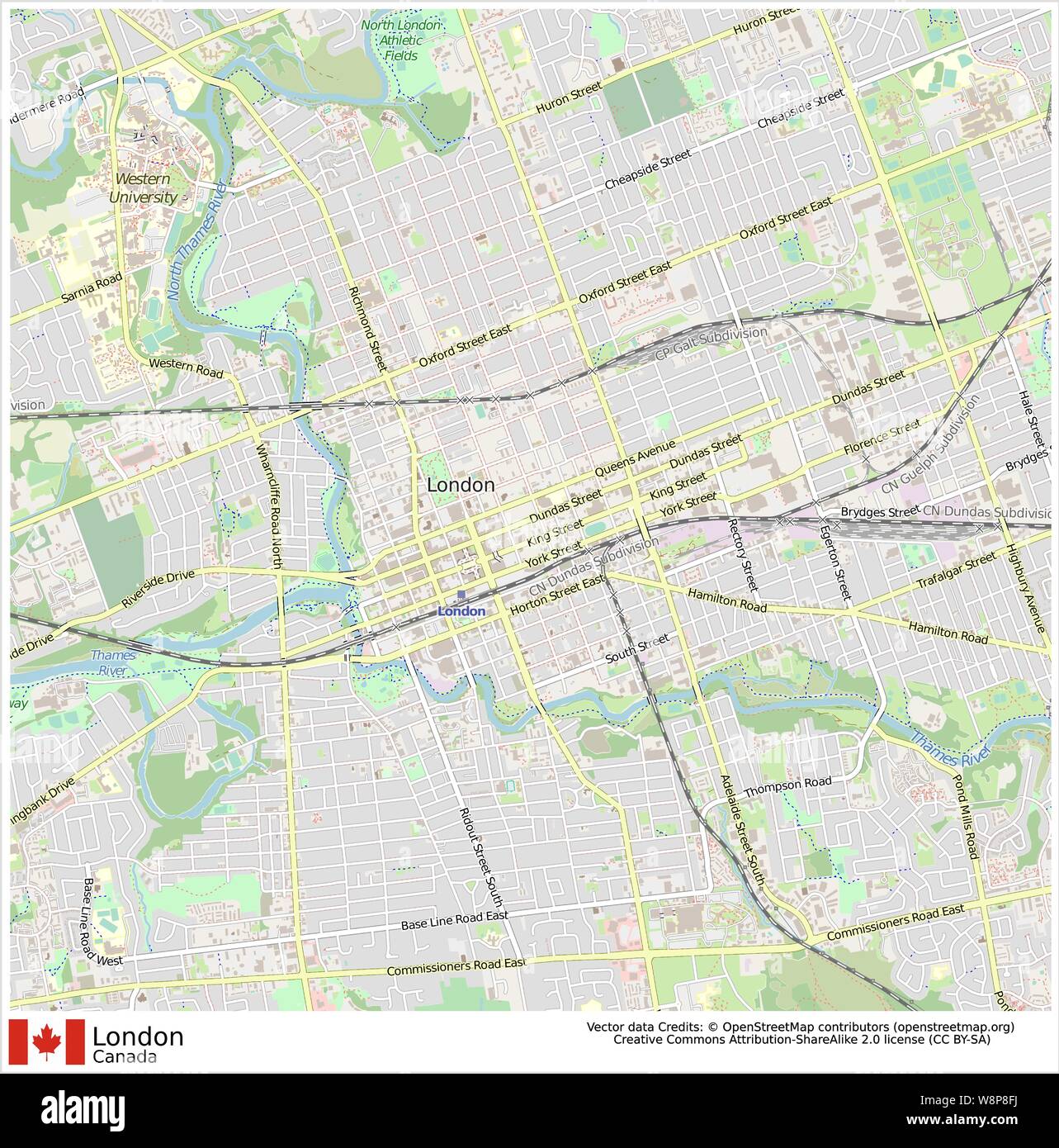 Map Of Cambridge Ontario High Resolution Stock Photography and Images ...