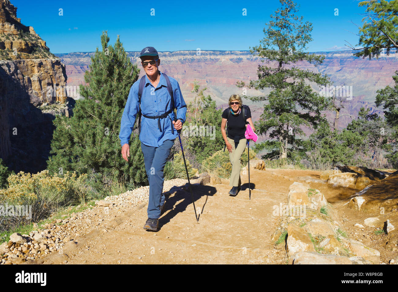 Hiking the bright angel trail hi-res stock photography and images - Alamy