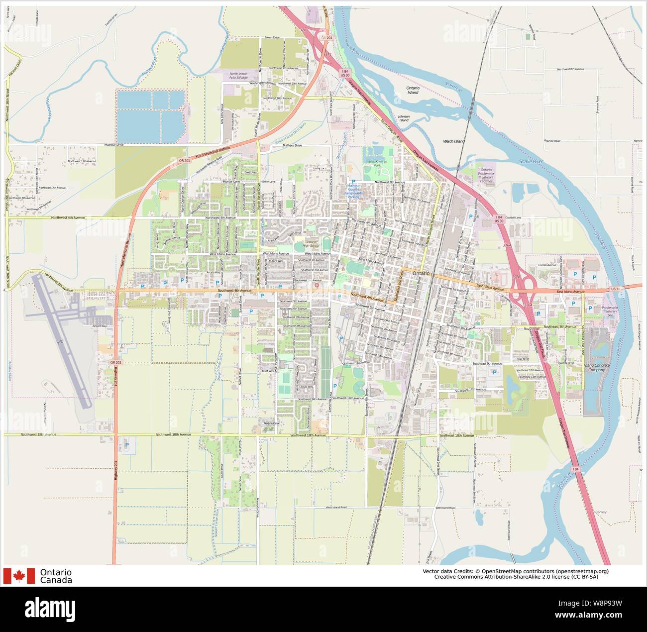 Map Of Cambridge Ontario High Resolution Stock Photography and Images ...