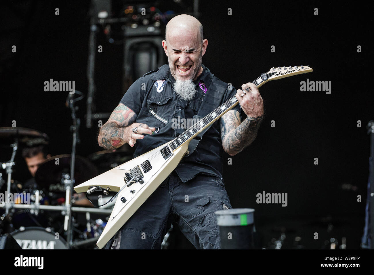 Anthrax perform live on stage at Bloodstock Open Air Festival, UK, 10th ...