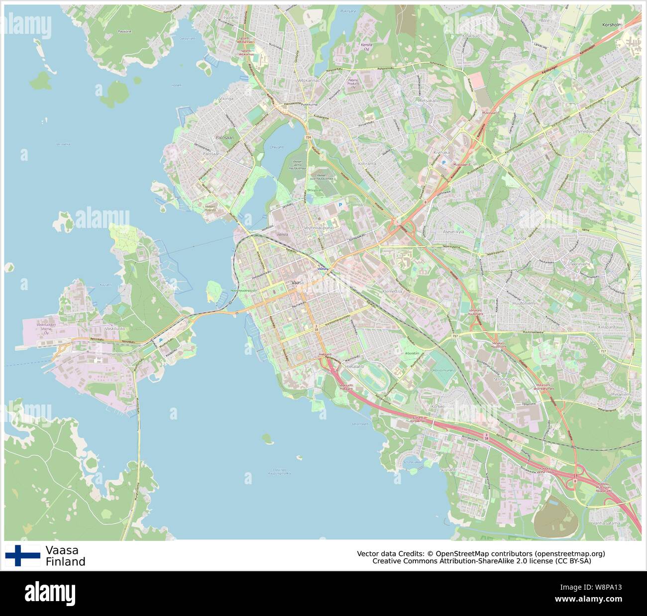 Vantaa vector map hi-res stock photography and images - Alamy