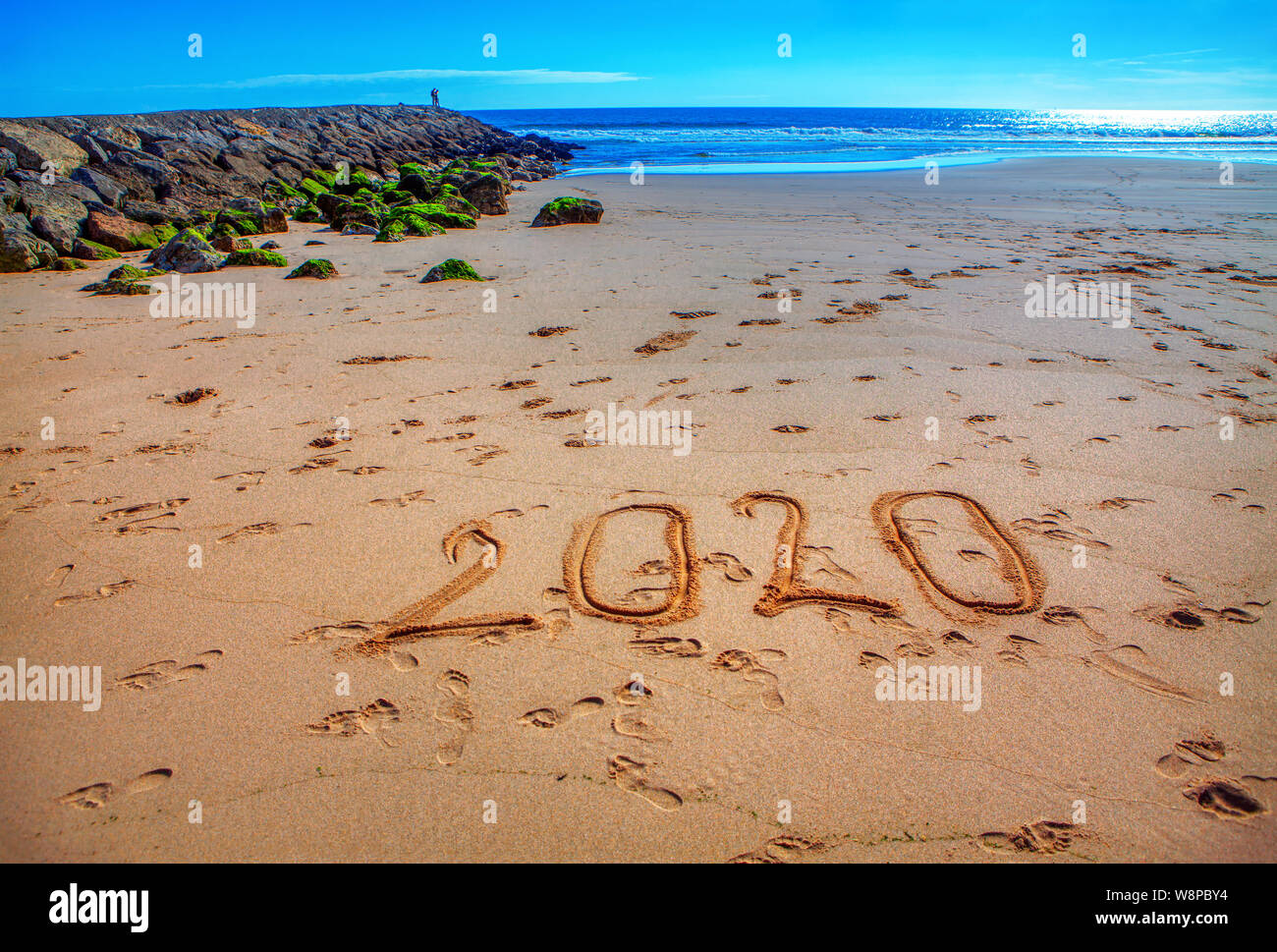 Digits numbers on the beach hi-res stock photography and images - Alamy