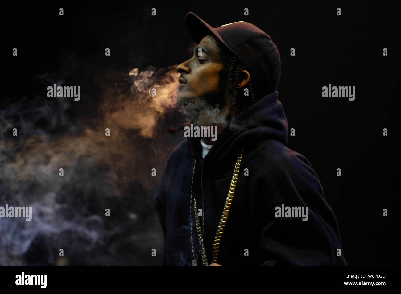 Rapper Nipsey Hussle performs at Club Nokia on February 20, 2009 in Los ...