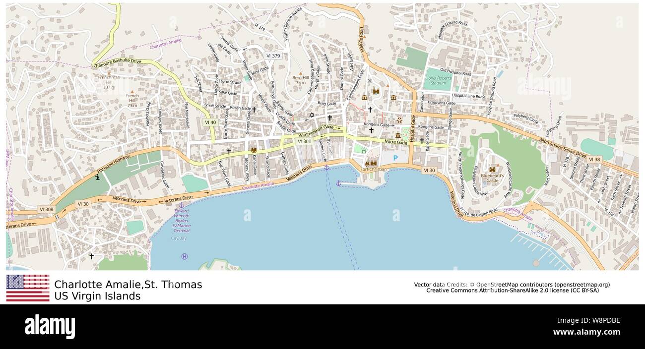 St Thomas Map High Resolution Stock Photography and Images - Alamy