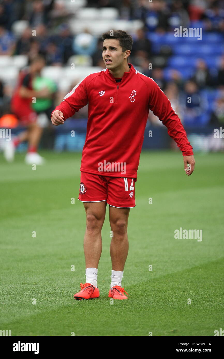 Birmingham, West Midlands, UK. 10th August, 2019. Liam Walsh of Bristol ...
