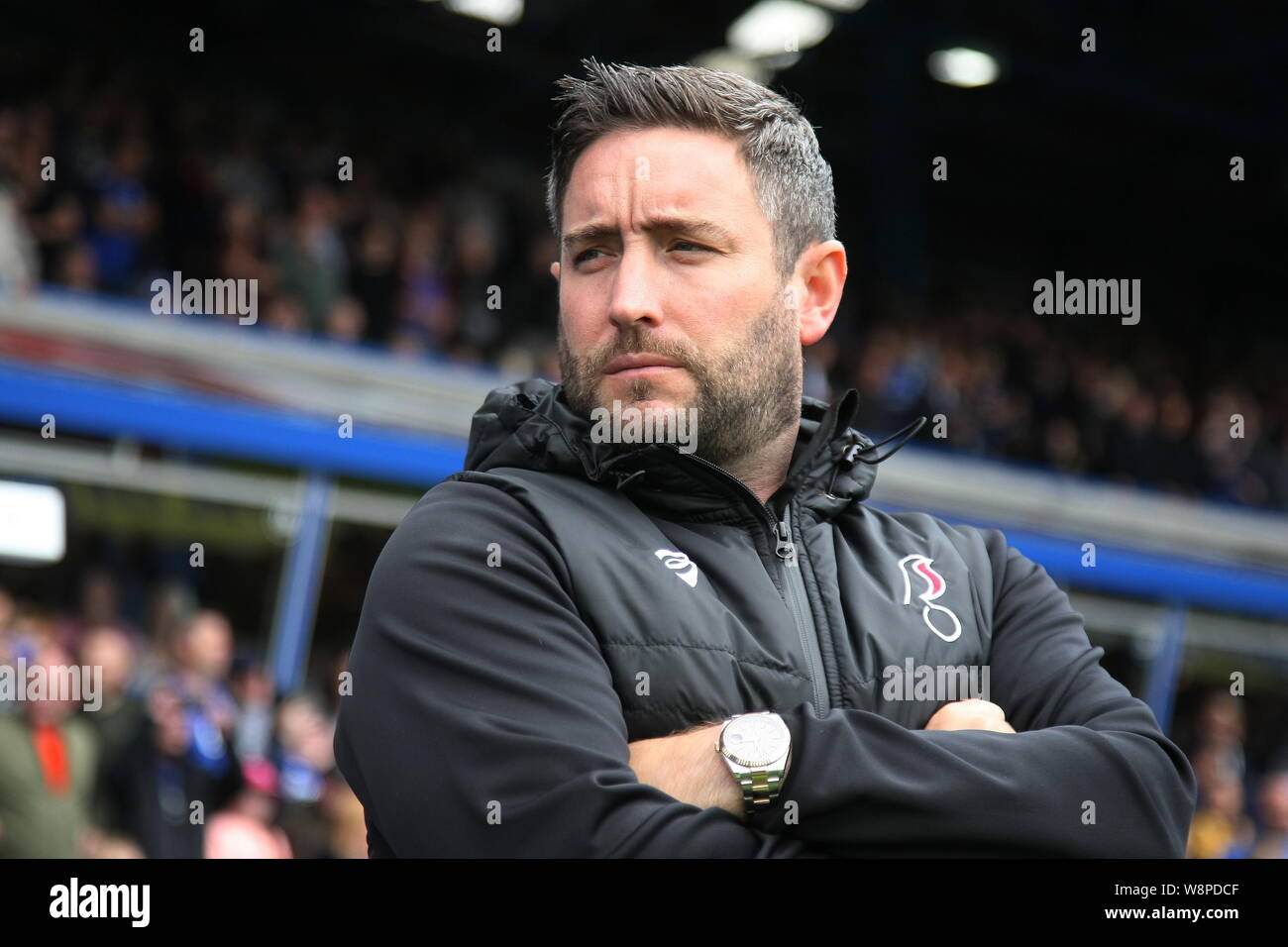 Birmingham, West Midlands, UK. 10th August, 2019. Bristol City Manager ...
