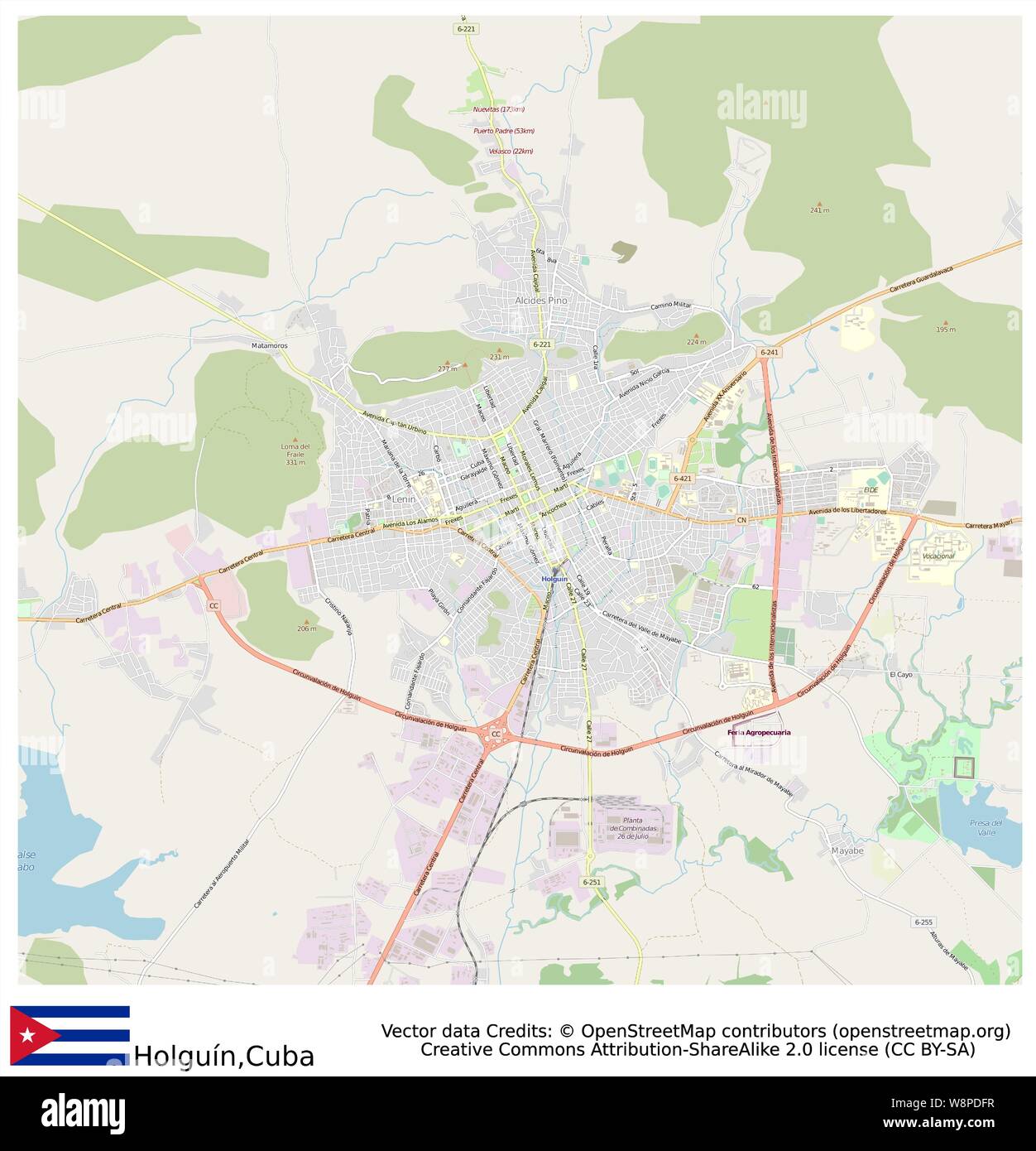 Cuba mexico map Cut Out Stock Images & Pictures - Alamy