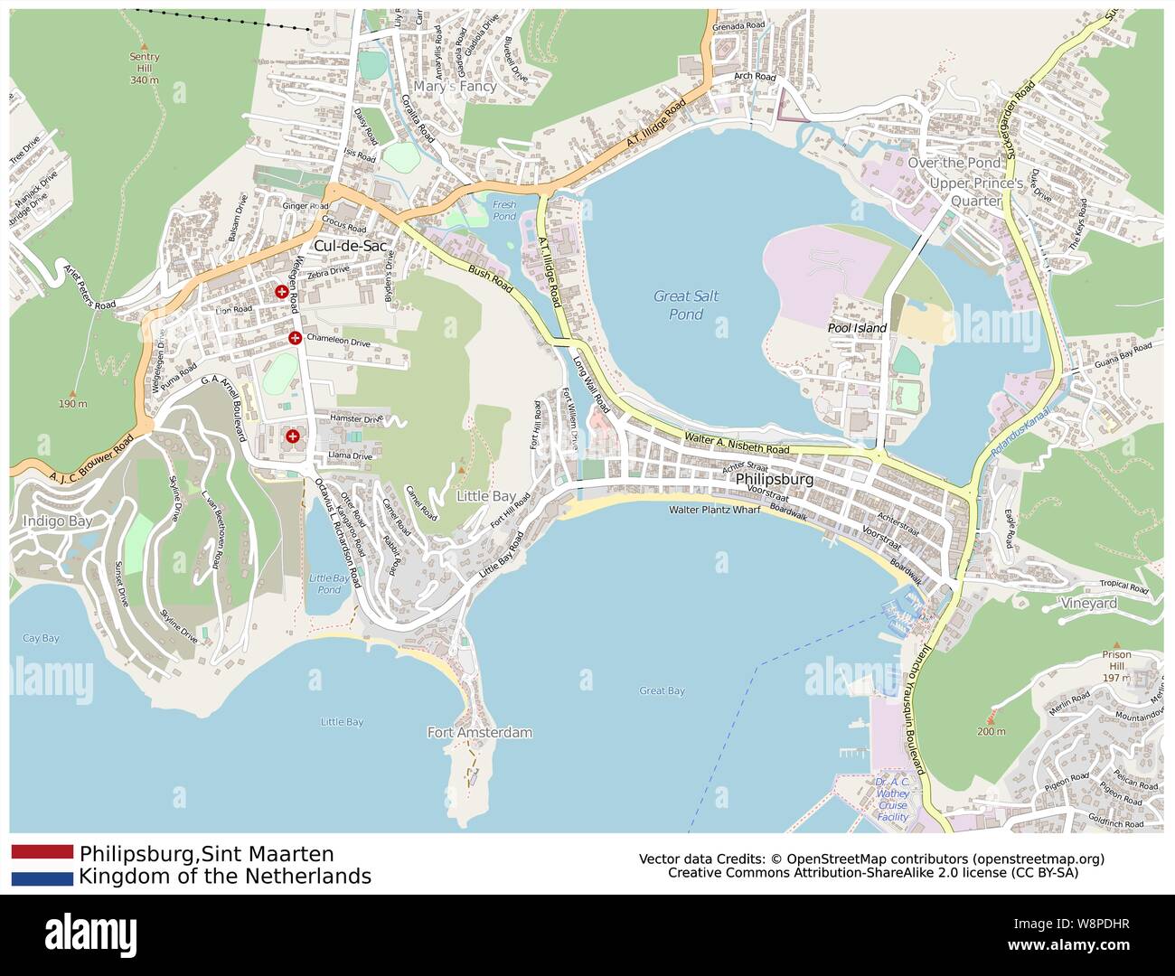 Map Of Philipsburg High Resolution Stock Photography and Images - Alamy