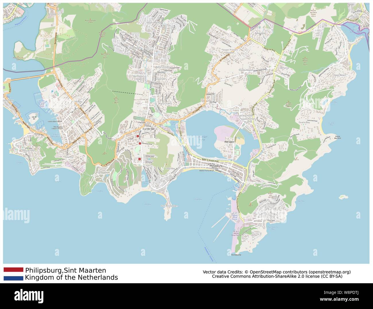 Map Of Philipsburg High Resolution Stock Photography and Images - Alamy