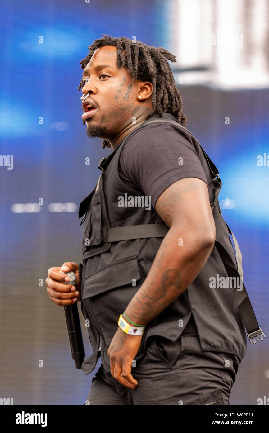 August 10, 2019, San Francisco, California, U.S: Rapper ALLBLACK during ...