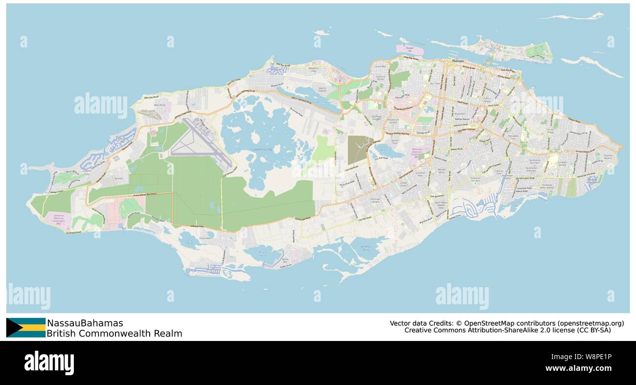 Bahamas nassau map Stock Vector Images - Alamy