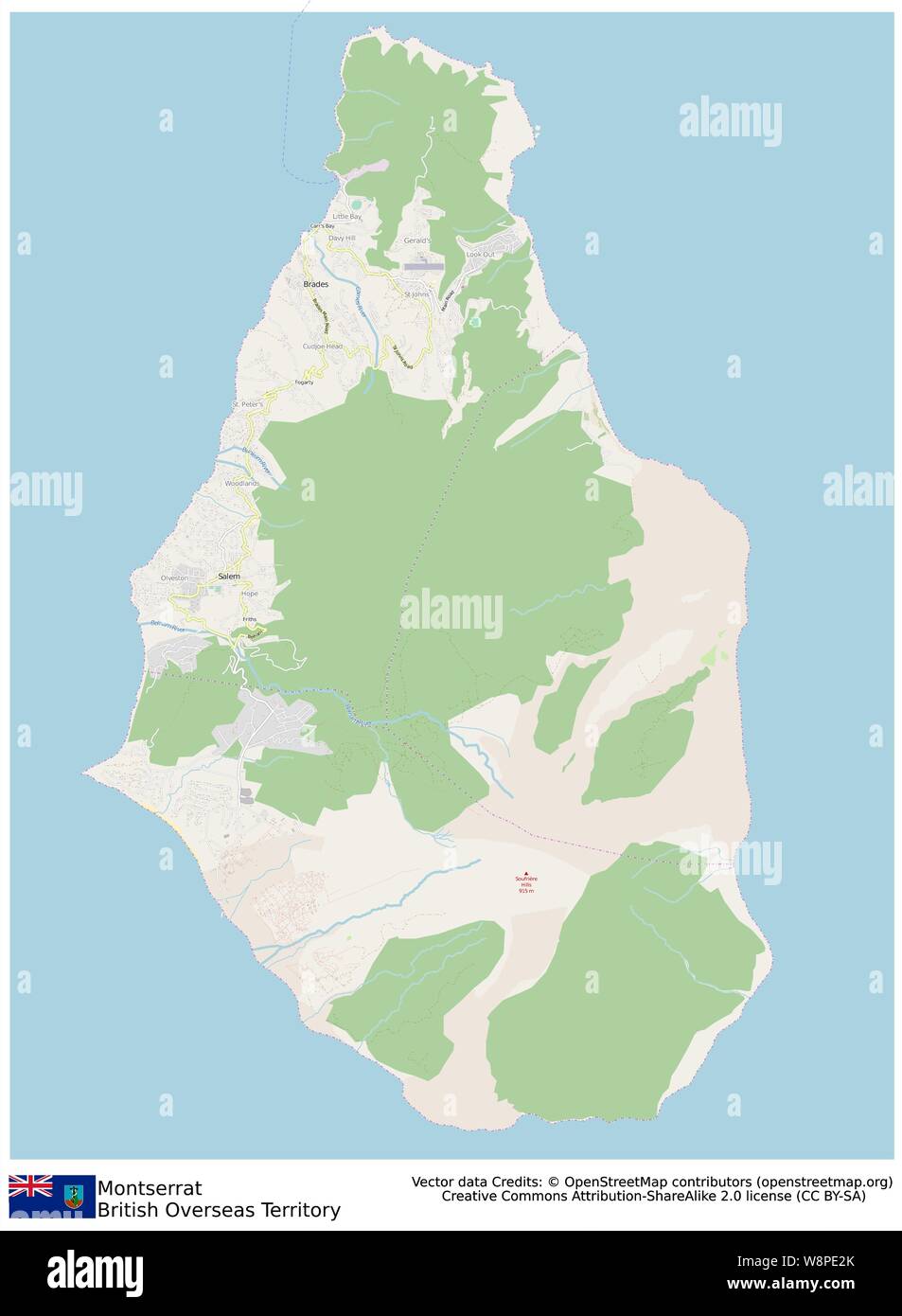 Grand cayman vector map Cut Out Stock Images & Pictures - Alamy