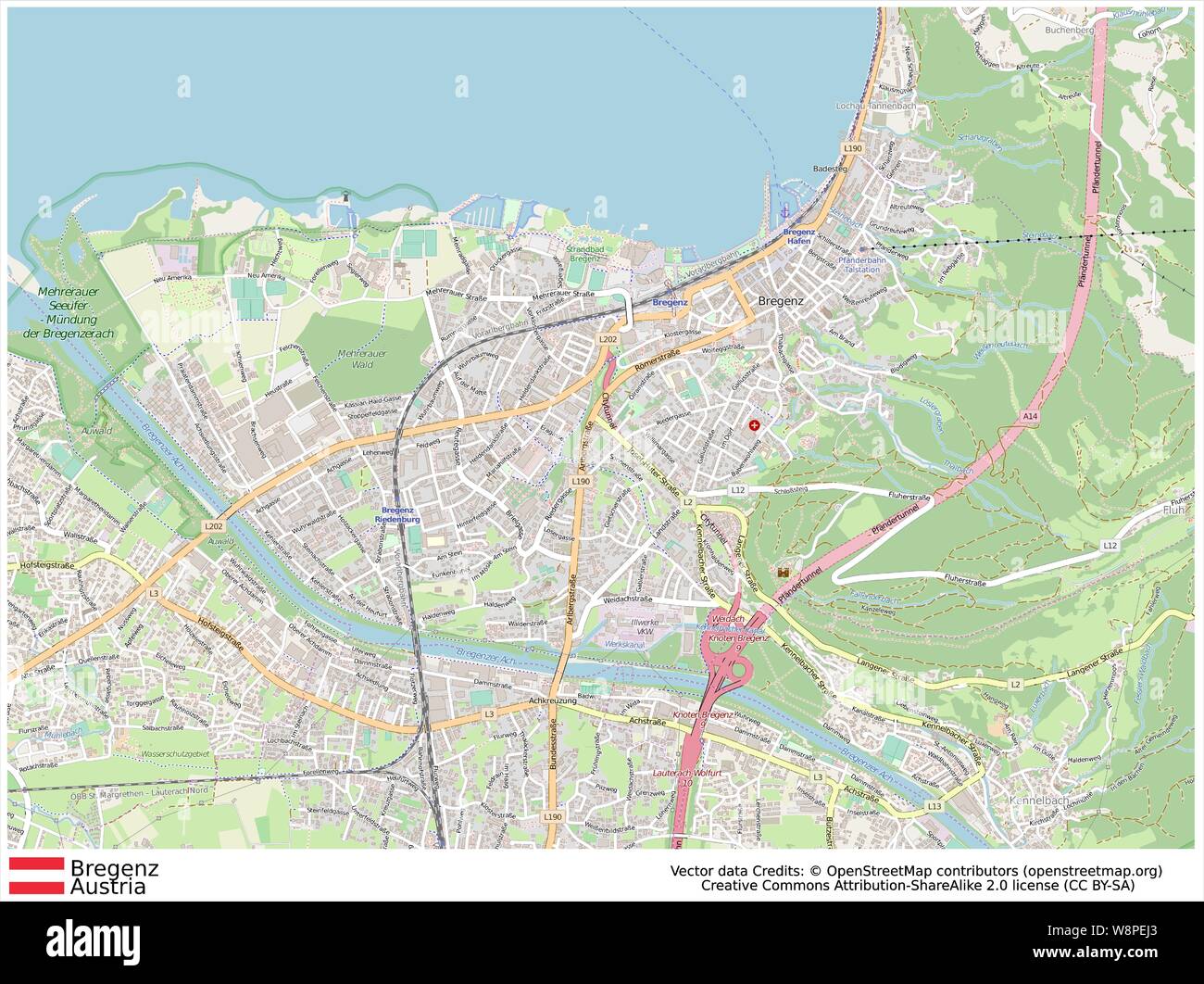 Feldkirch map hi-res stock photography and images - Alamy