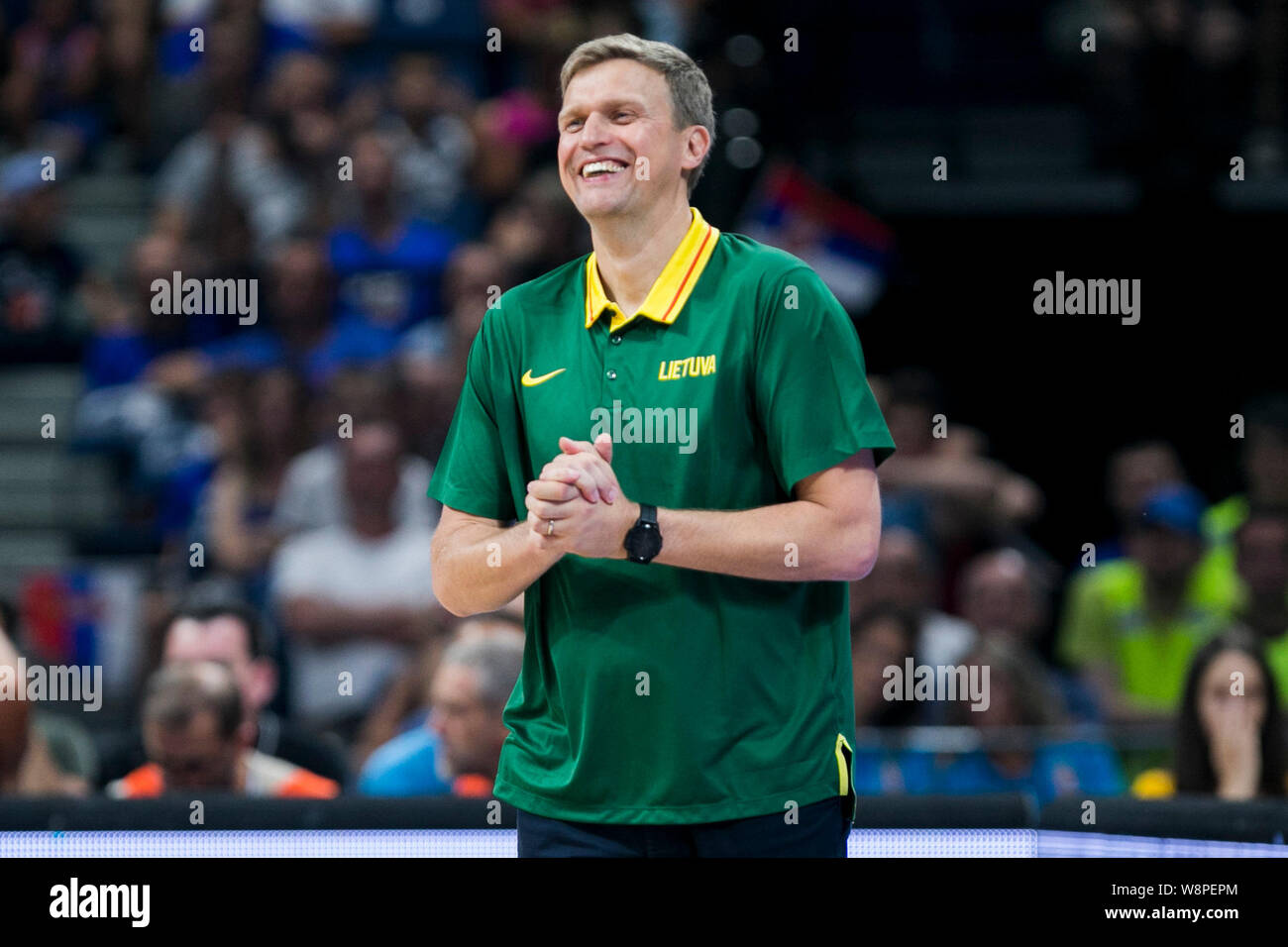 Head Coach Dainius Adomaitis of Lithuania reacts Stock Photo - Alamy