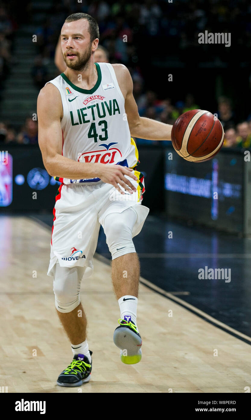 Lukas Lekavicius of Lithuania in action Stock Photo - Alamy