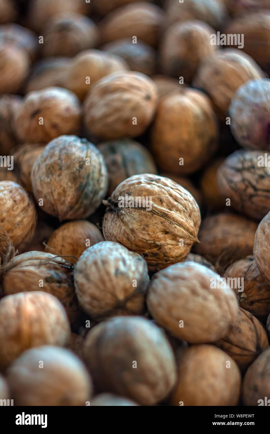 Natural walnut background pattern texture Abstract walnuts heap pattern ...