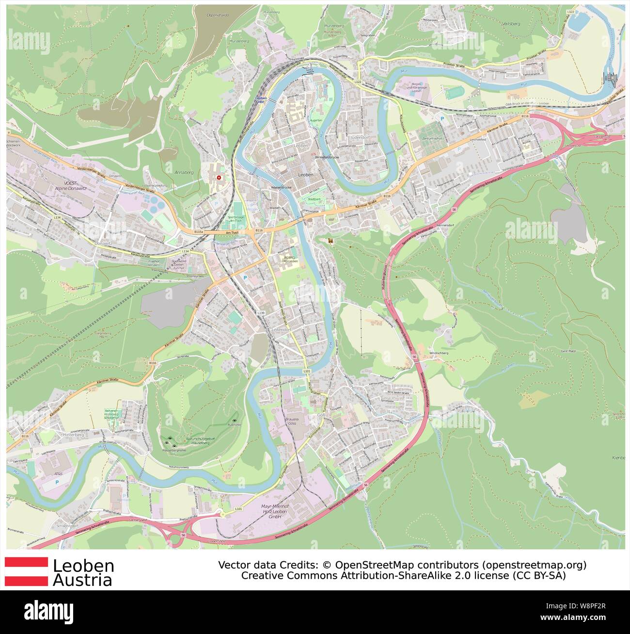 Leoben Map High Resolution Stock Photography and Images - Alamy
