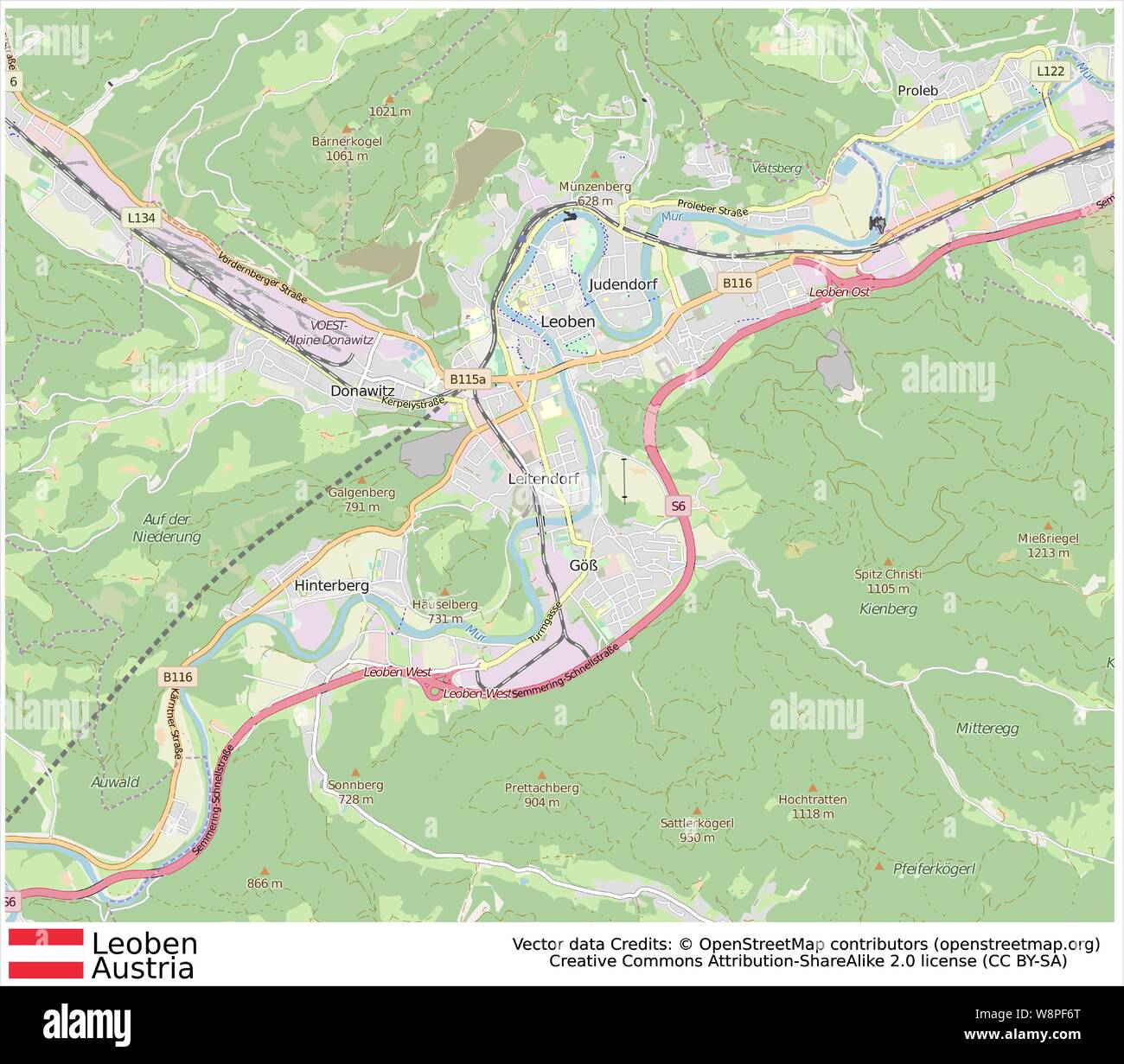 Leoben Map High Resolution Stock Photography and Images - Alamy