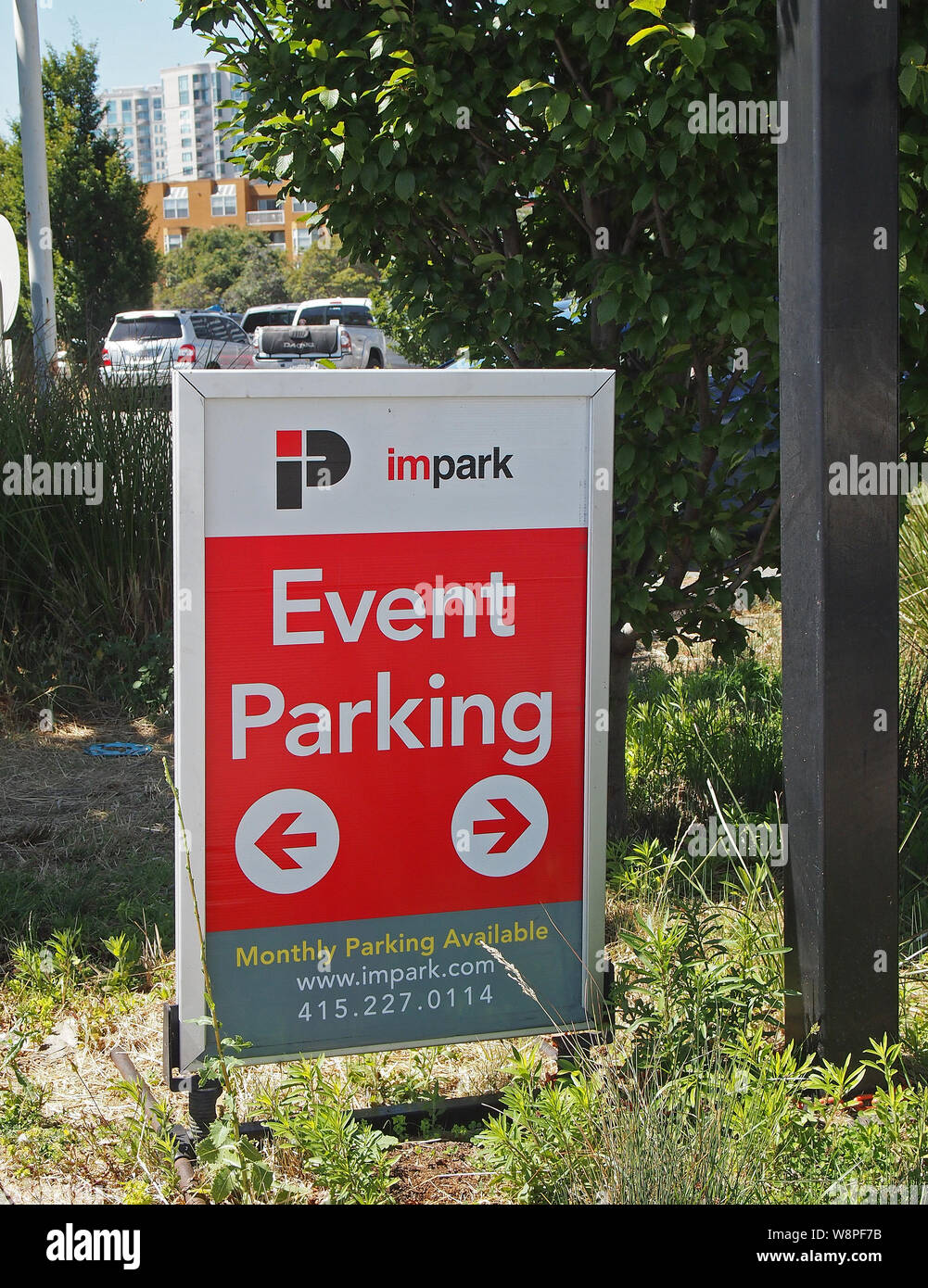 Event Parking sign, near baseball stadium, San Francisco, California ...