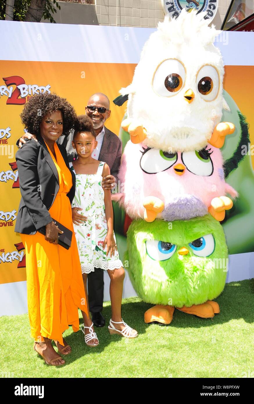 Los Angeles, CA. 10th Aug, 2019. Julius Tennon, Genesis Tennon, Viola Davis at arrivals for THE ...