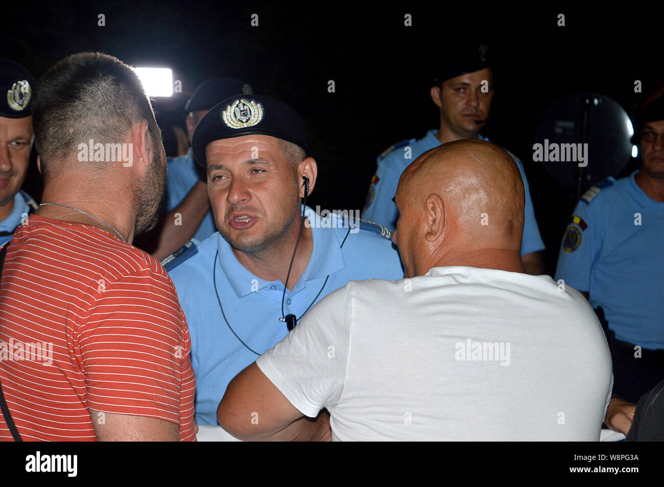 BUCHAREST, ROMANIA - 10 AUGUST 2019: Around 20,000 people protest in ...