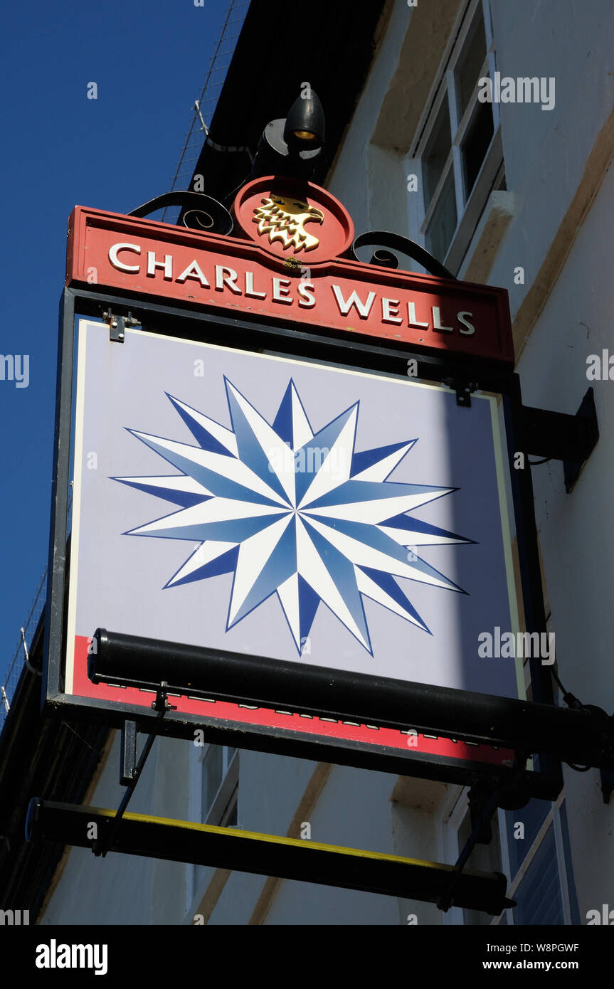 The Star Inn sign, Woodstock, Oxfordshire Stock Photo - Alamy