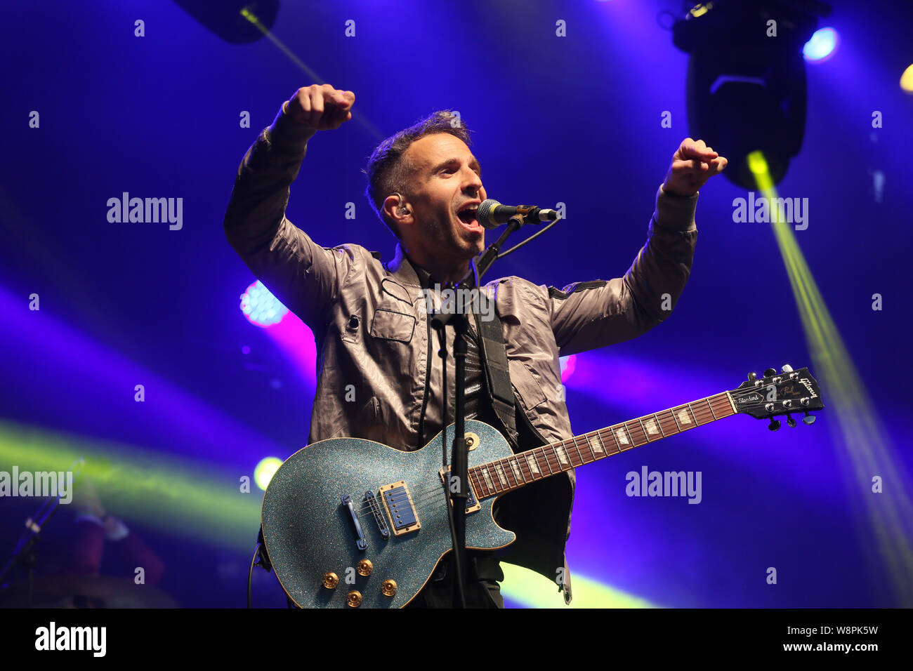 Rochdale, UK. 10th August, 2019. American rock band The Hoosiers ...