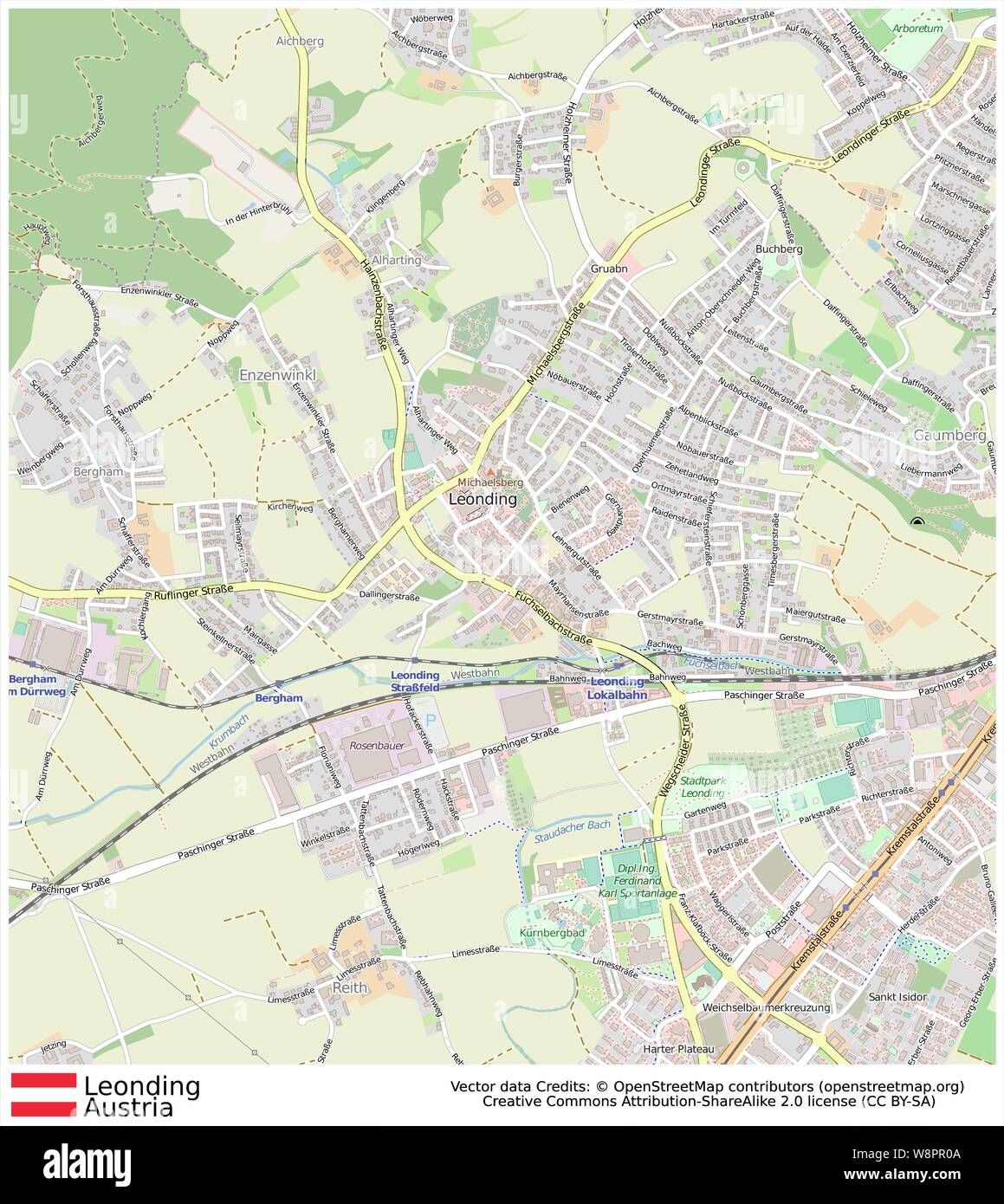 Leonding map High Resolution Stock Photography and Images - Alamy