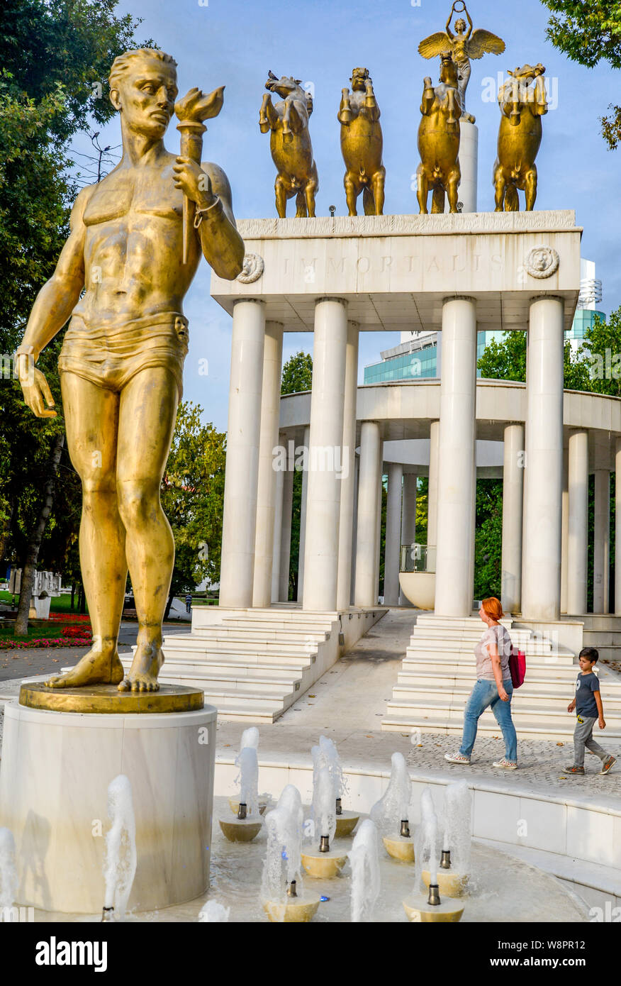 Statue Sculpture Skopje Macedonia High Resolution Stock Photography and ...