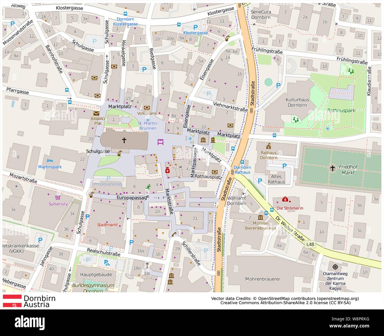 Leonding map High Resolution Stock Photography and Images - Alamy