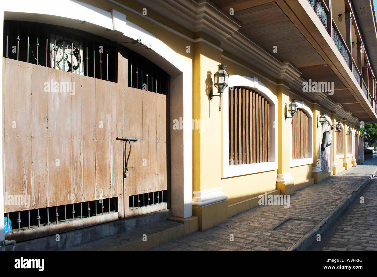 Vigan, Philippines - July 14, 2019: Streets seen in the beautiful ...