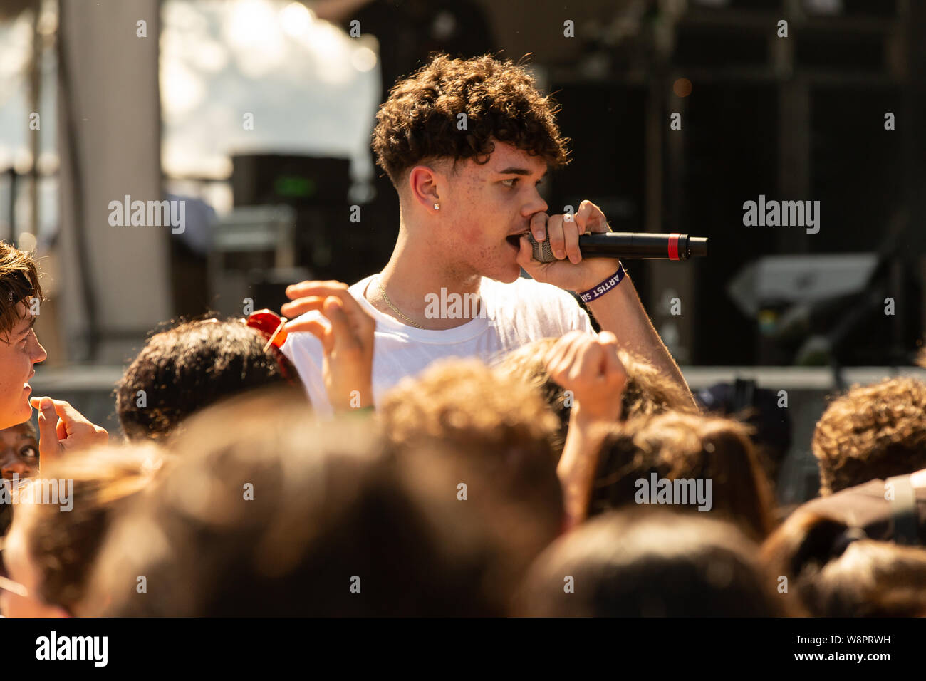Canadian rapper Anklegod performing at Breakout Festival day 2 at the ...