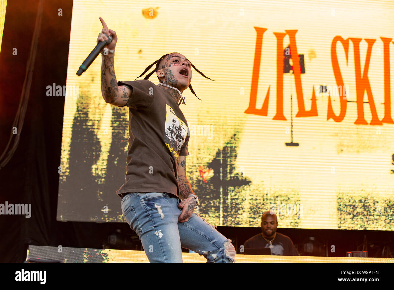 American rapper Lil Skies performing at Breakout Festival day 1 at the ...