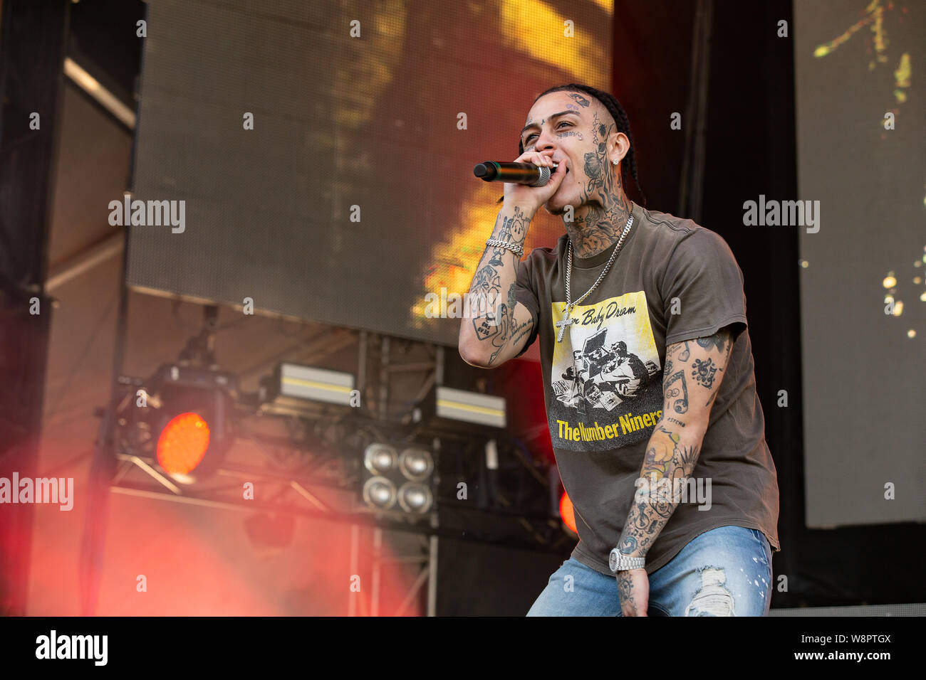 American rapper Lil Skies performing at Breakout Festival day 1 at the ...