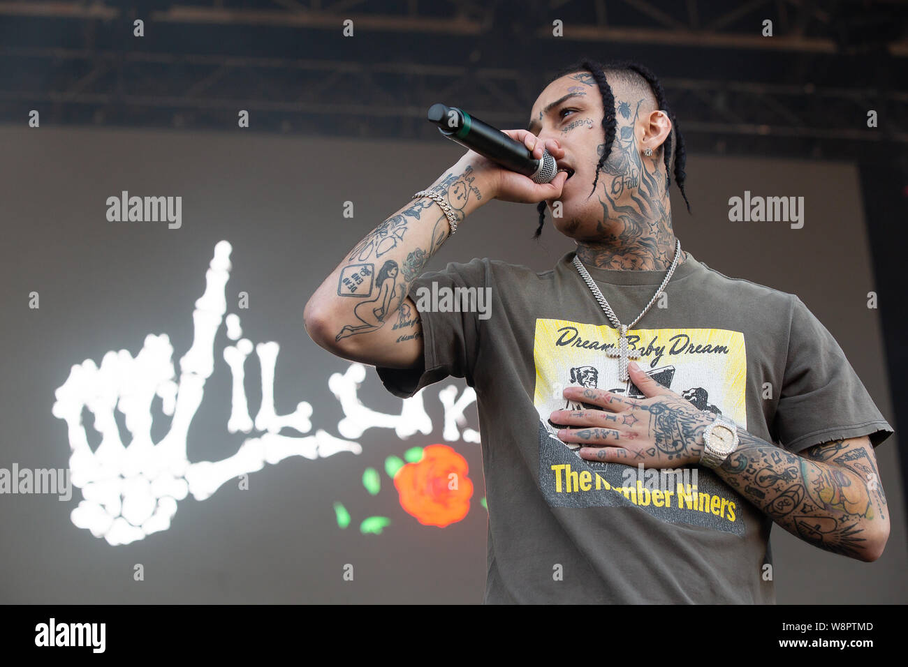 American rapper Lil Skies performing at Breakout Festival day 1 at the ...