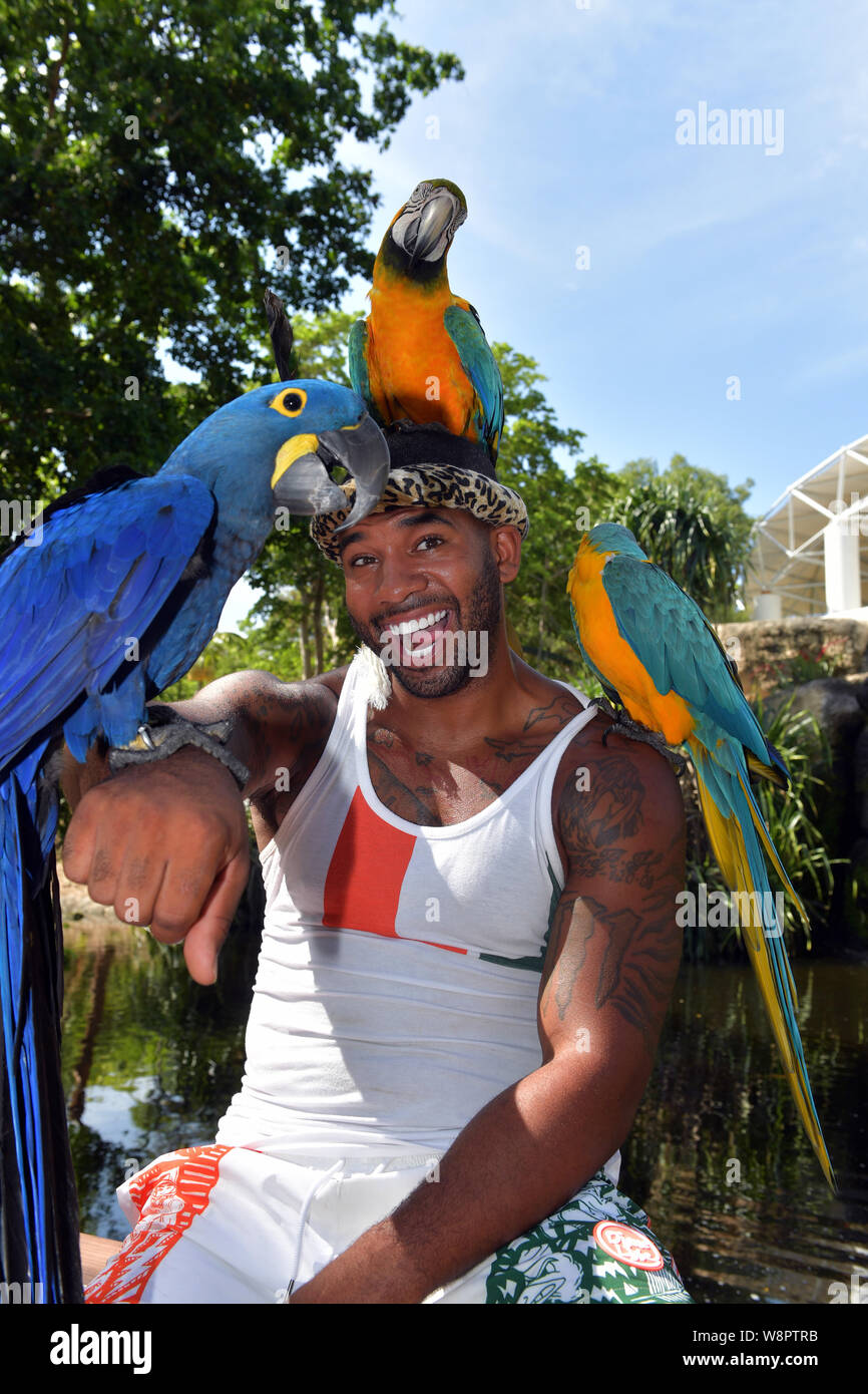MIAMI, FL - JULY 12: Michael Holston, is the 24-Year-Old Zookeeper who ...