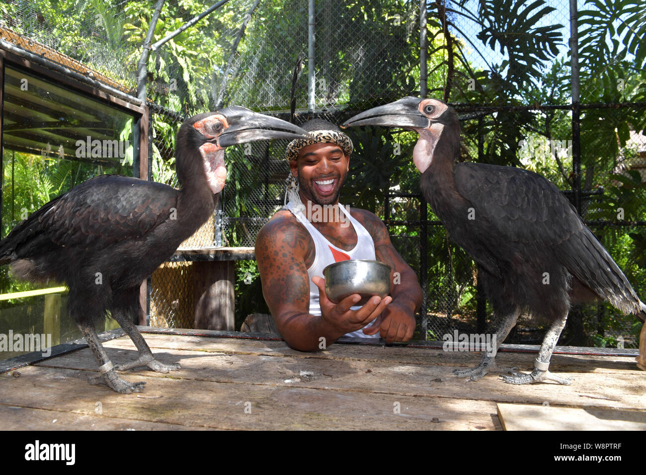 MIAMI, FL - JULY 12: Michael Holston, is the 24-Year-Old Zookeeper who ...